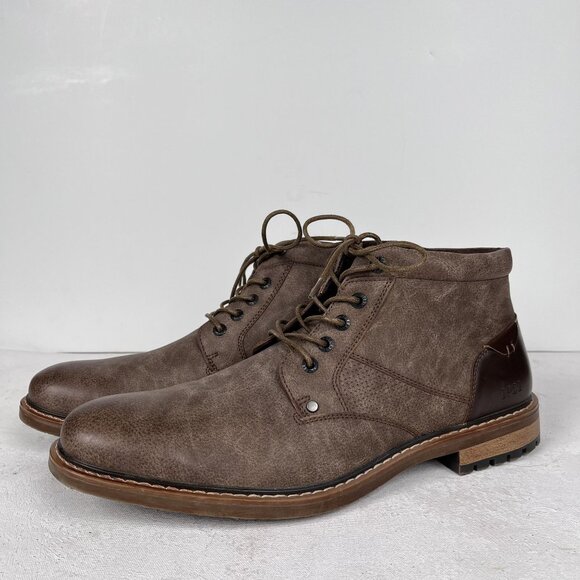 Freeman | Shoes | Freeman Porter Chukka Laceup Boots Brown Dress Shoes ...